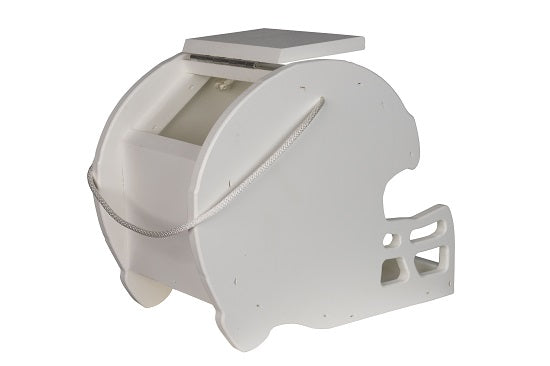 Amish Made Poly Football Helmet Feeders White Quick Ship – Amish Hand ...