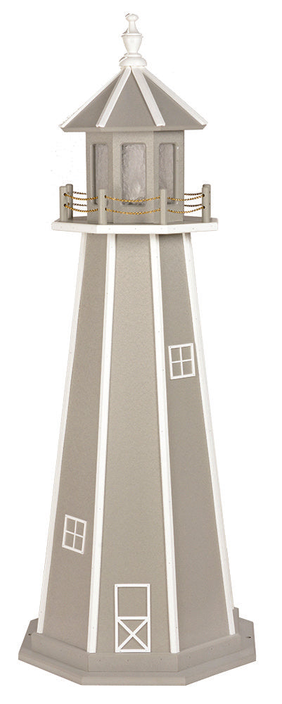 Amish Crafted 5 ft. Standard Lighthouse – Amish Hand Crafted Nautical Decor