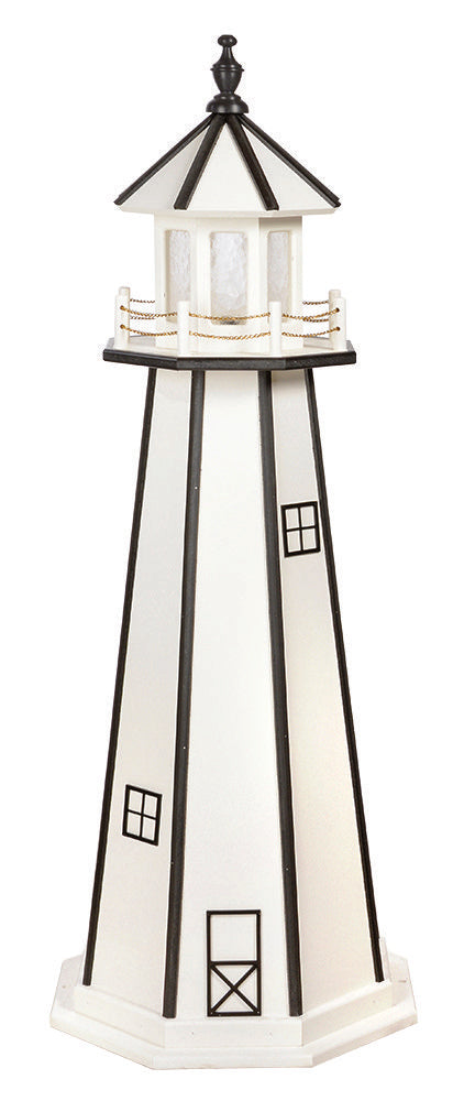 Amish Crafted 5 ft. Standard Lighthouse – Amish Hand Crafted Nautical Decor